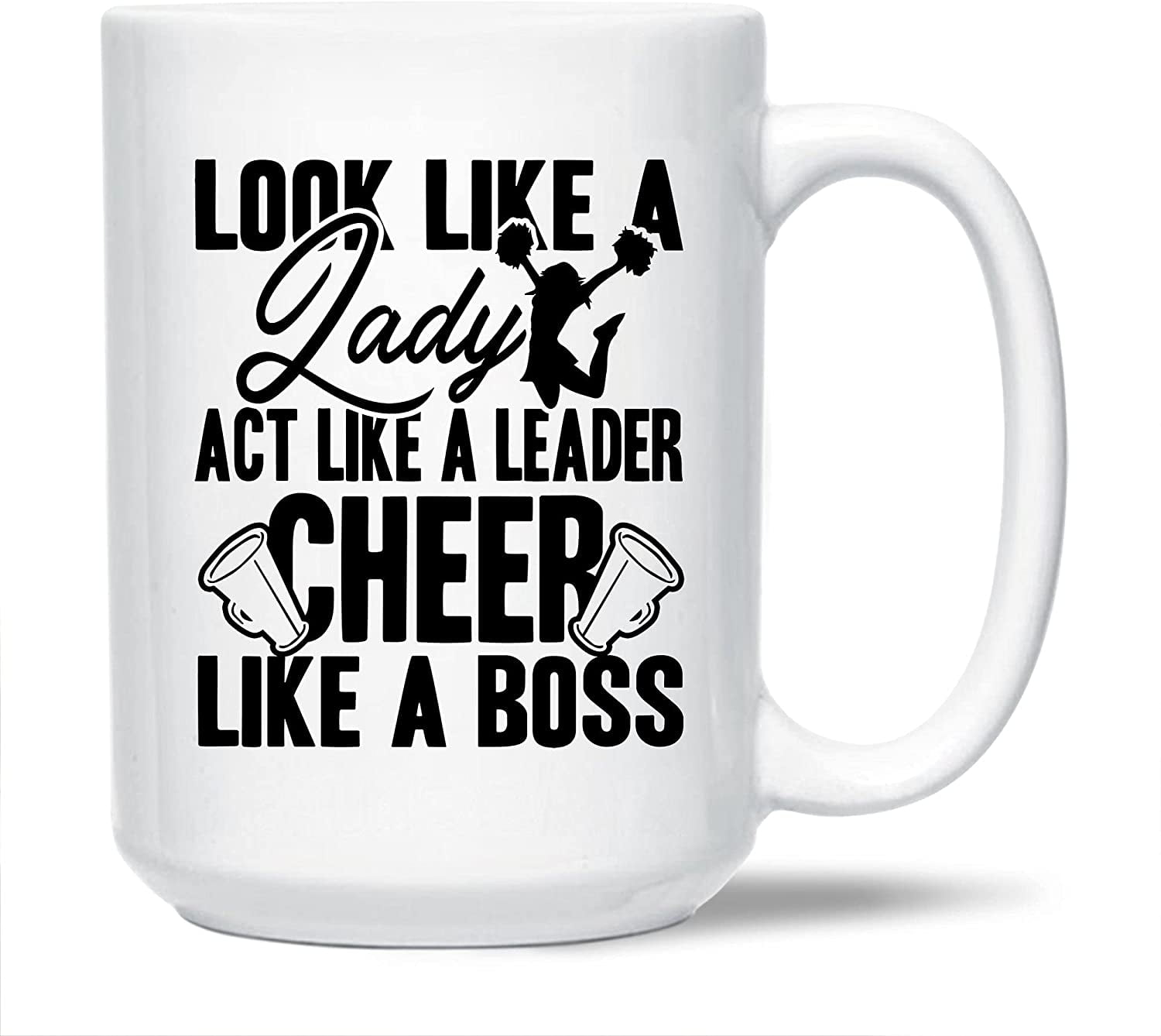 Awesome Cheer Like A Boss Pottery Coffee Mug, Cheer Tea Mug, Cheer Cup ...