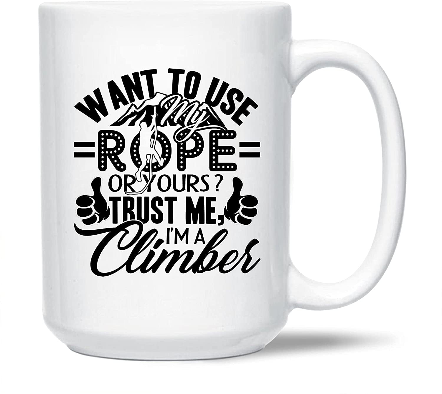 Awesome Climbing Decorative Mug, I'm A Climber Pottery Teacup, Unique ...