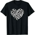 Awesome Cow Print Black & White Print Heart - Cow Print Funny Creative ...