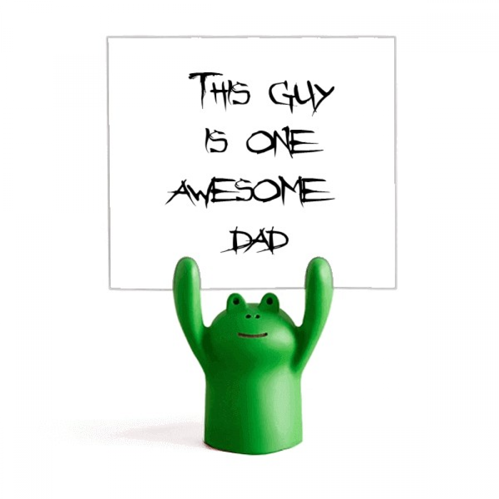 Awesome Dad Father's Festival Quote Memo Holder Cartoon Animal Frog ...
