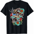 Awesome Dad Tattoo Art Father Day Appreciation Family Graphic Tee Shirt ...