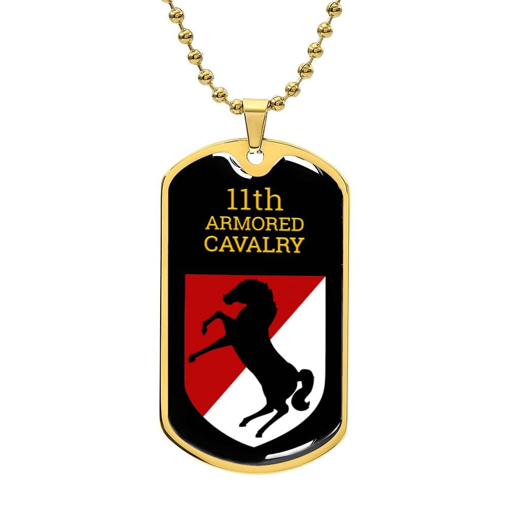 Awesome Dog Tag For 11th Armored Cavalry - Graphic Military Dog Tag ...