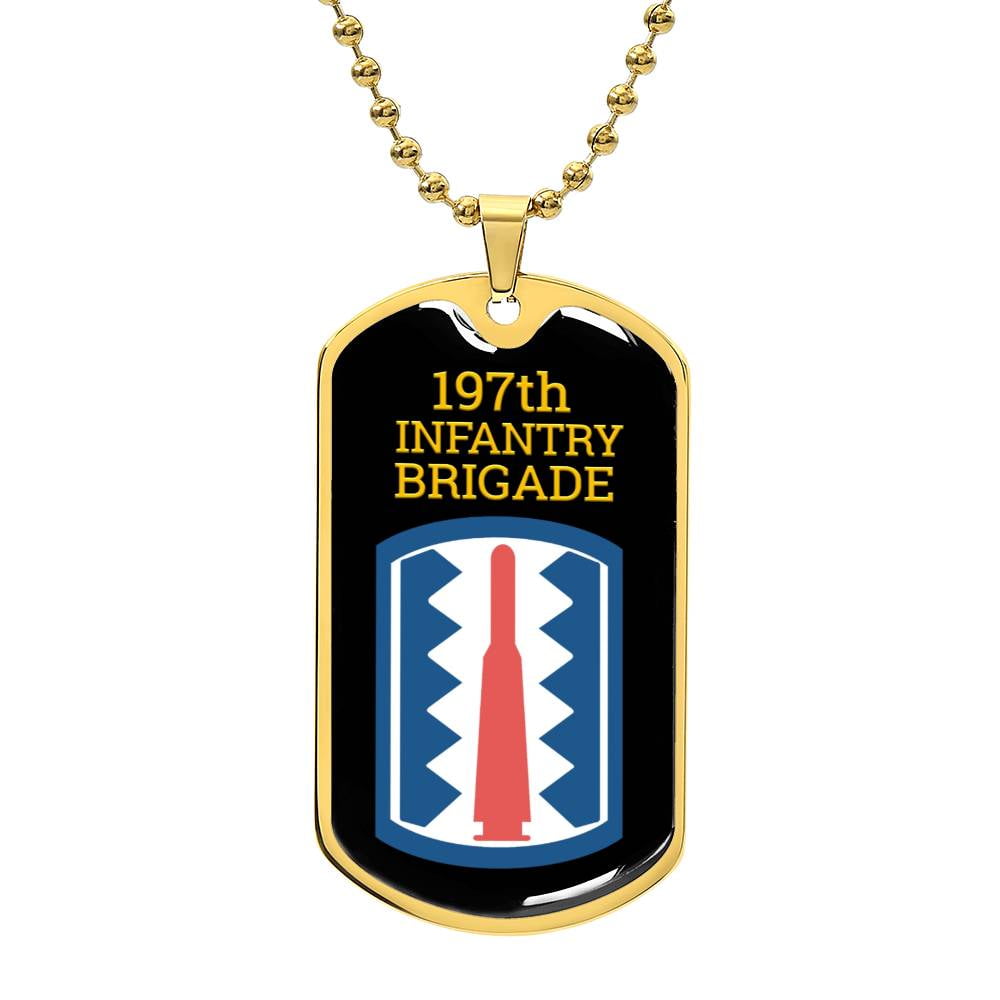 Awesome Dog Tag For 197th Infantry Brigade - Graphic Military Dog Tag ...