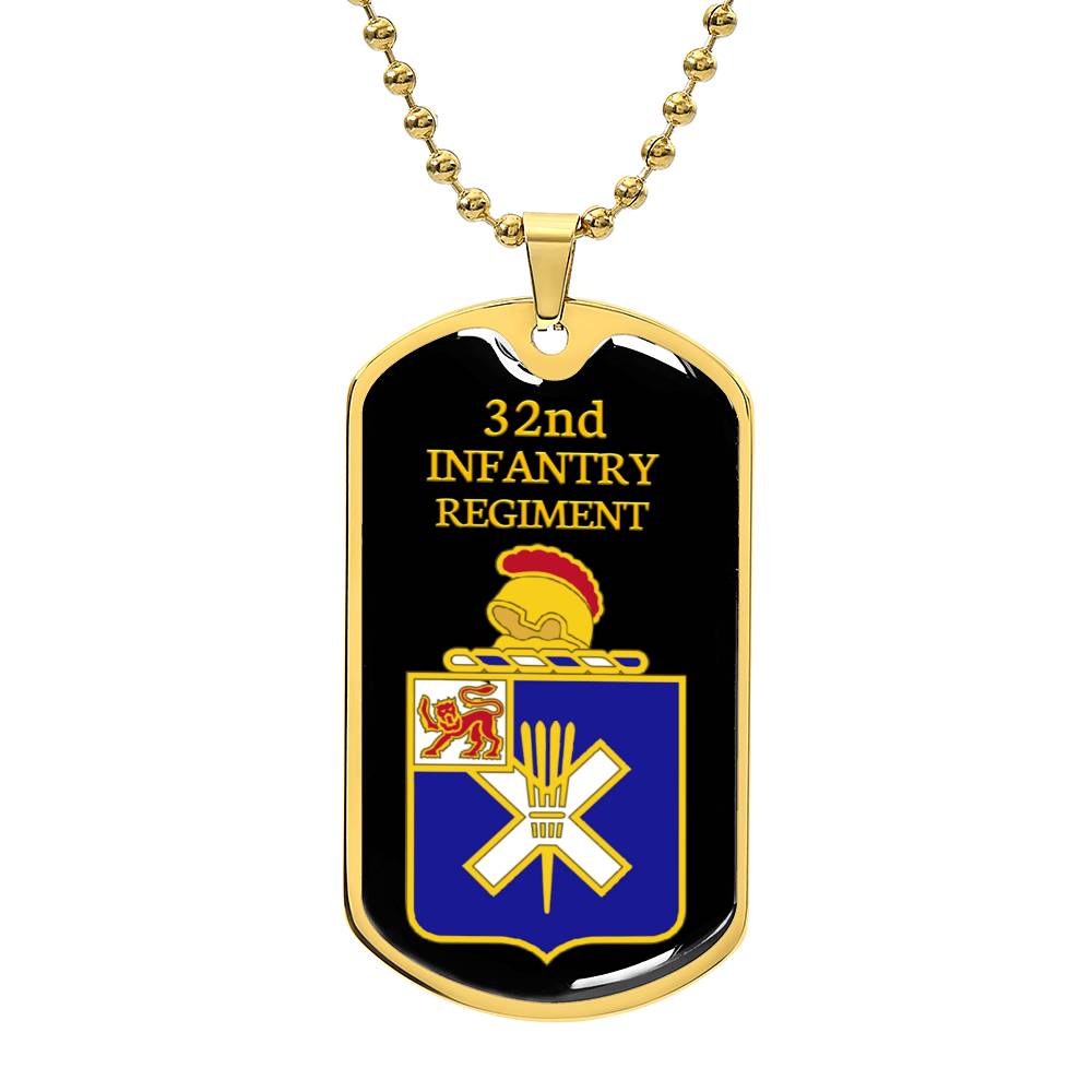 Awesome Dog Tag For 32nd Infantry Regiment - Graphic Military Dog Tag ...