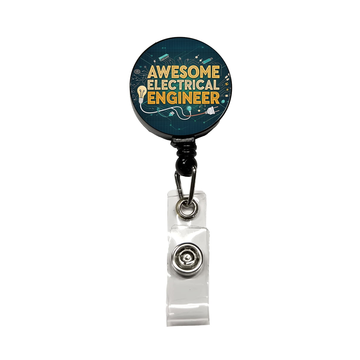 Awesome Electrical Engineer Inspirational Retractable Reel ID Badge Key ...
