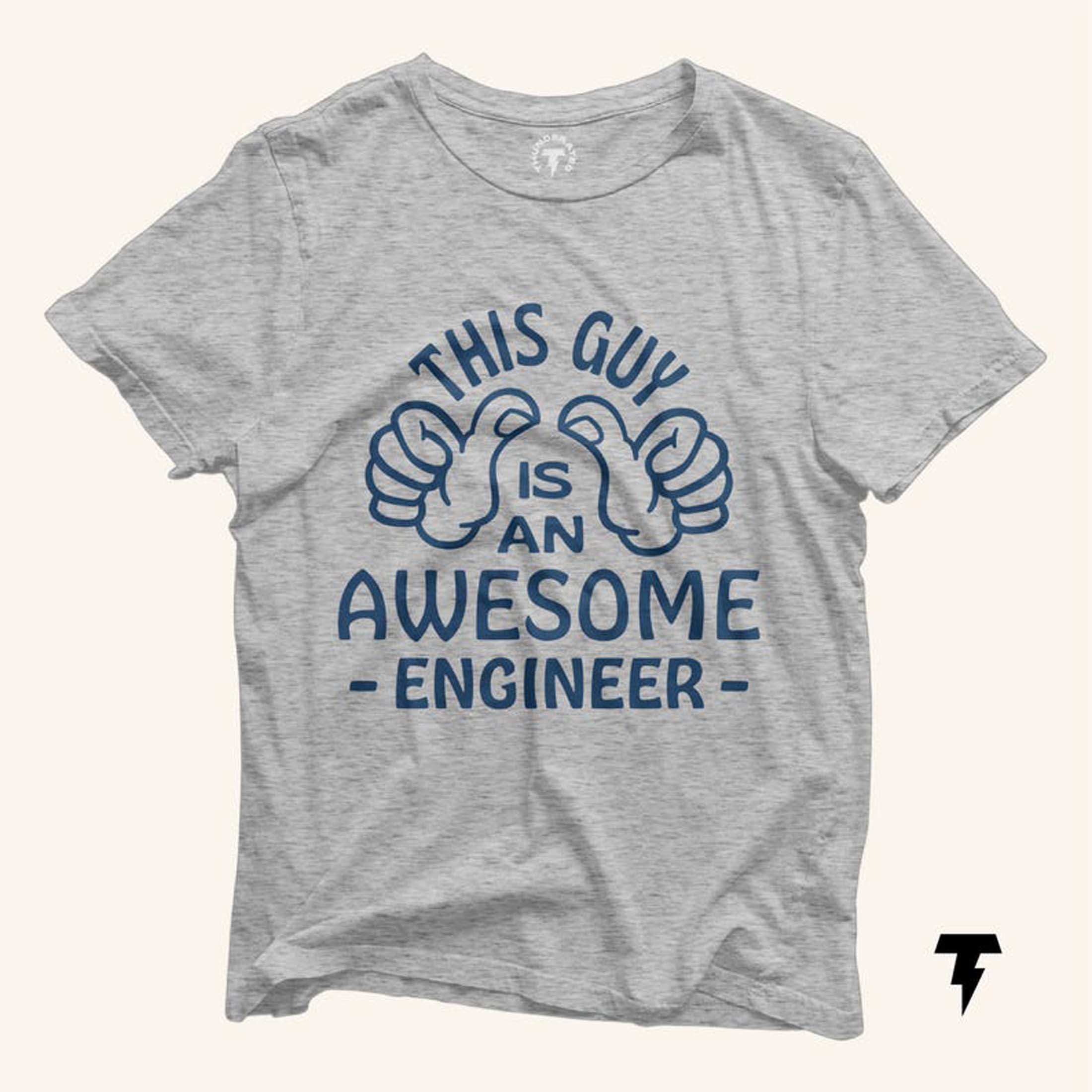 Awesome Engineer Shirt, Engineer Gift, Engineer Dad, Funny T-shirt ...