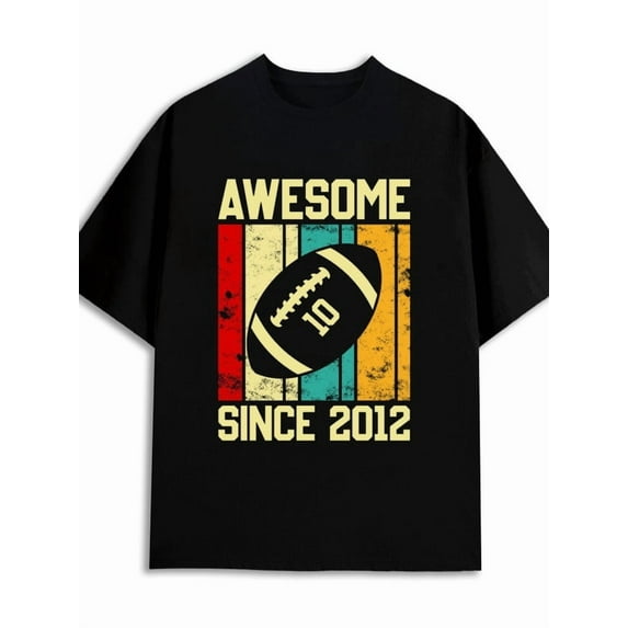 Awesome Football 2012 180G 100% Cotton 180G 100% Cotton mens pack plus size graphic tees black ...