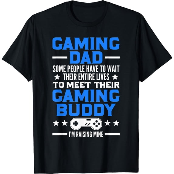 Awesome Gaming Dad T-Shirt with Controller Icon for Father's Day ...