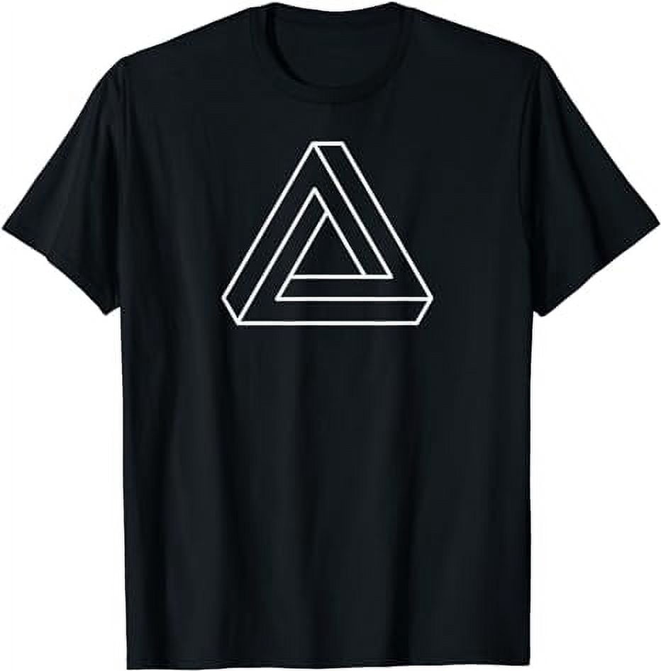 Awesome Geometry Math Impossible Geometric Penrose Triangle T-Shirt ...