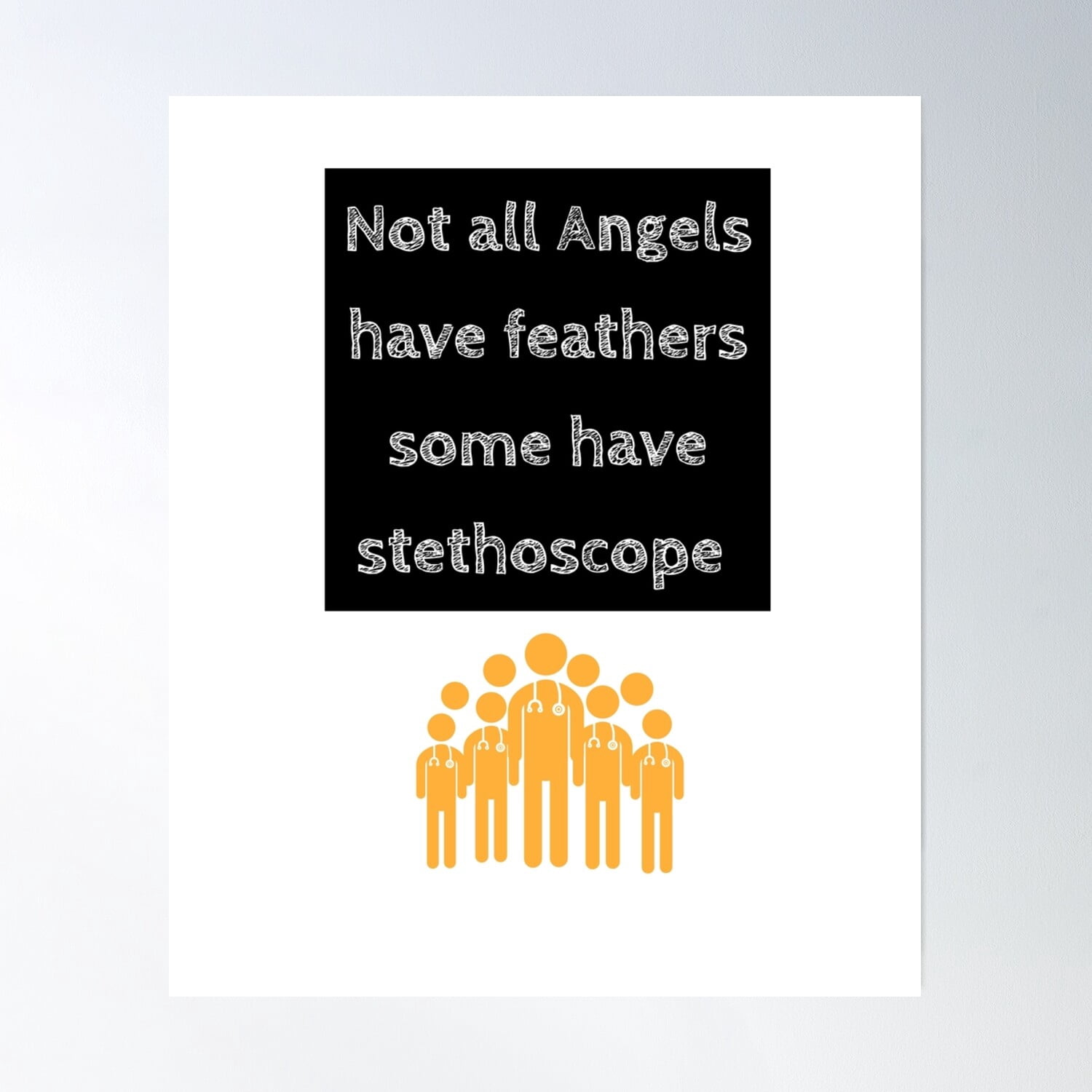 Awesome Gift Amazing Healthcare Workers! Poster Wall Art Modern Wall ...