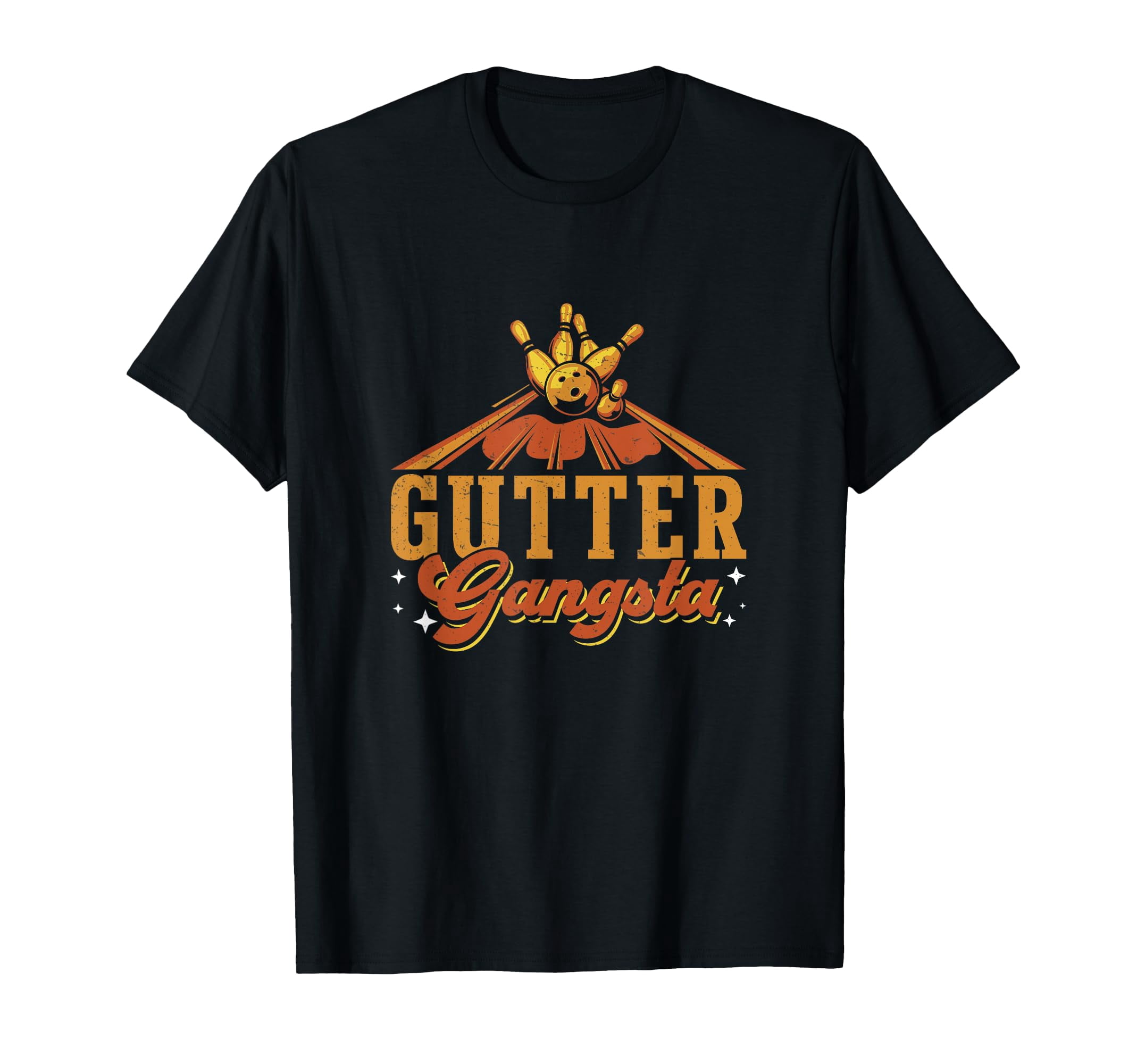 Awesome Gutter Gangsta Bowling Champion T-Shirt for Fun and Stylish ...