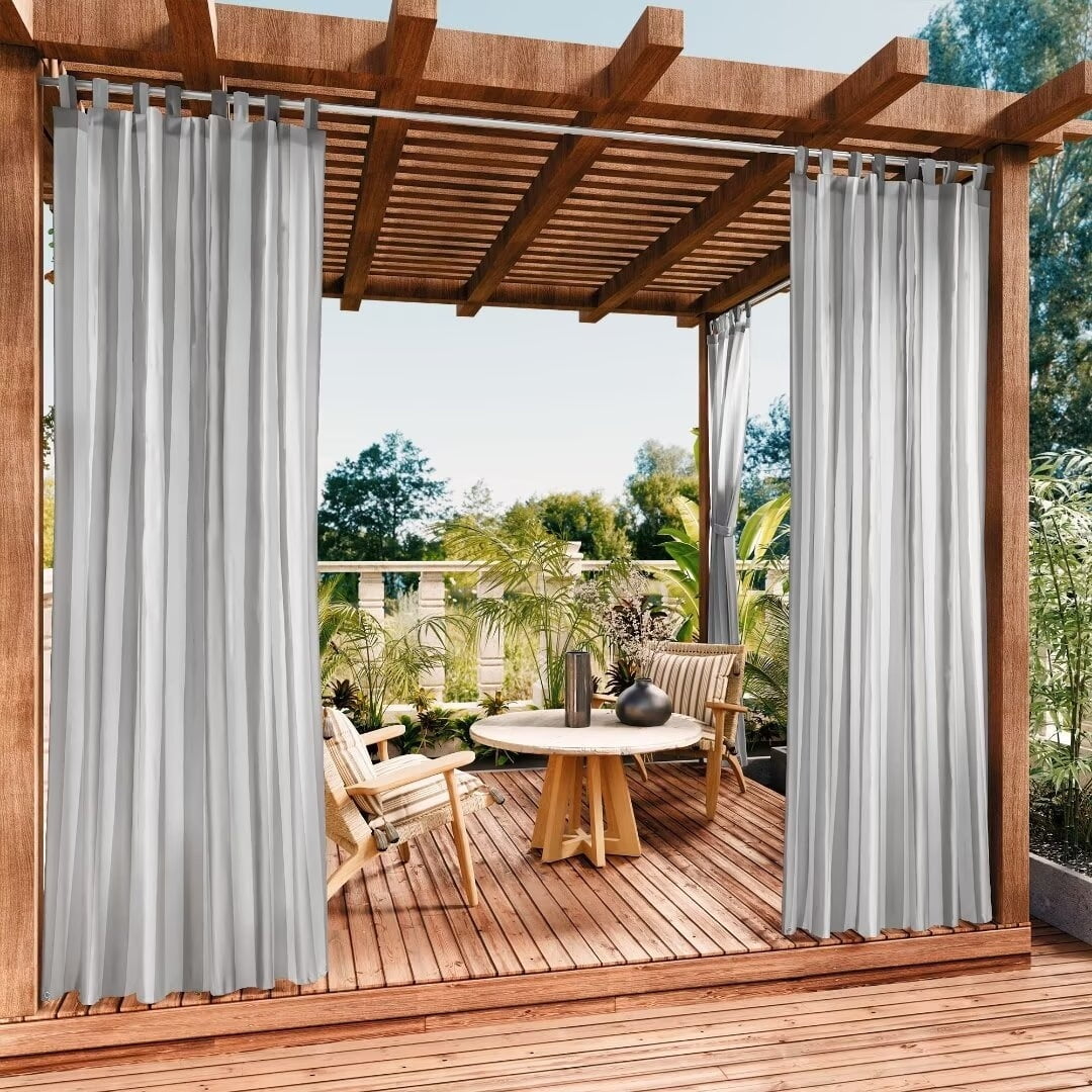 Awesome Home Stripe Outdoor UV Protected Privacy Tab Top Panel 52"Wx84 ...