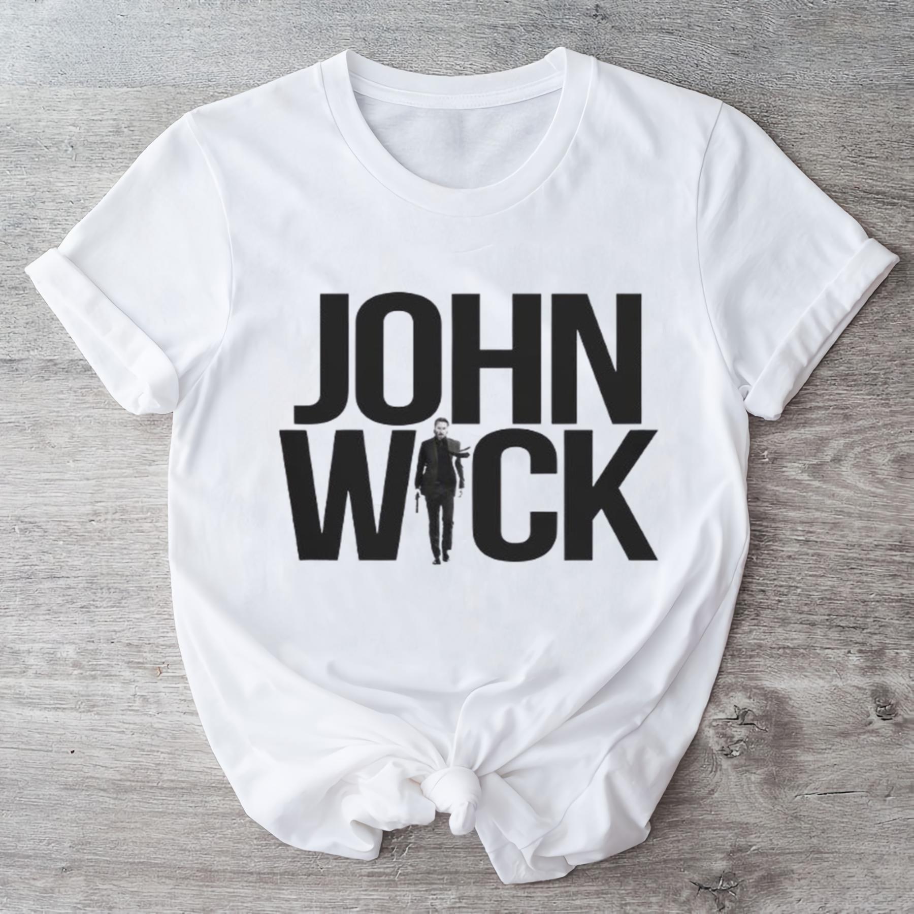 Awesome John Wick The Deadliest Man Alone Keanu Reeves T-Shirt - Walmart.com