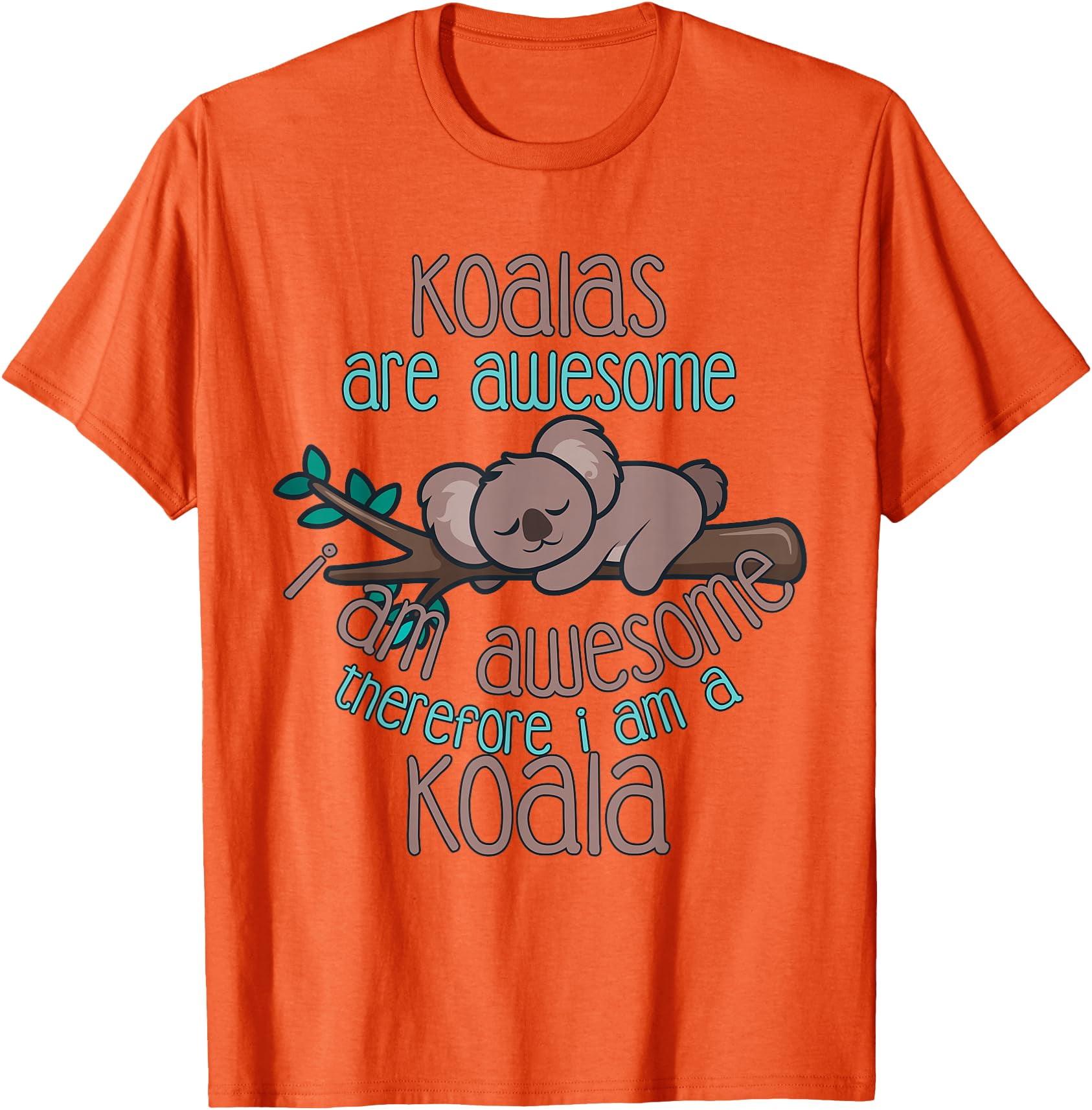 Awesome Koala Lover Gift Koalabear Softstyle Unisex T-Shirt,Orange ...
