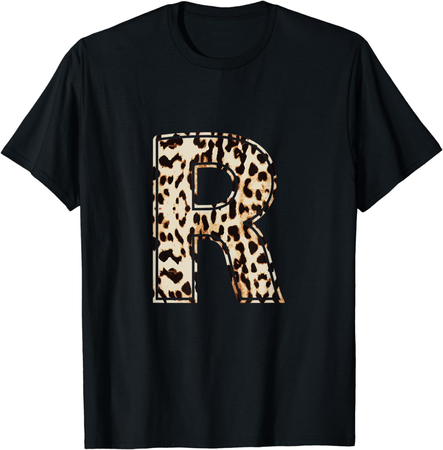 Awesome Letter R Initial Name Leopard Cheetah Print T-Shirt - Walmart.com
