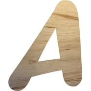 "Awesome Life Craft Unfinished Wood MDF Letters, Curlz Monogram N, 3 ...