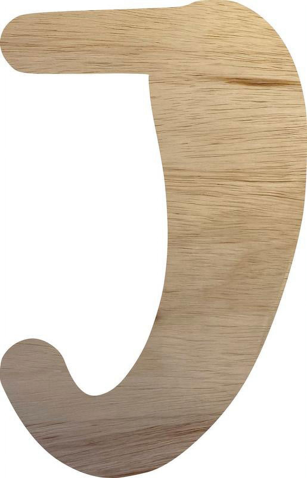 Awesome Life Craft Wooden Letter J, 20'' tall Wood Craft Letter, Bright ...