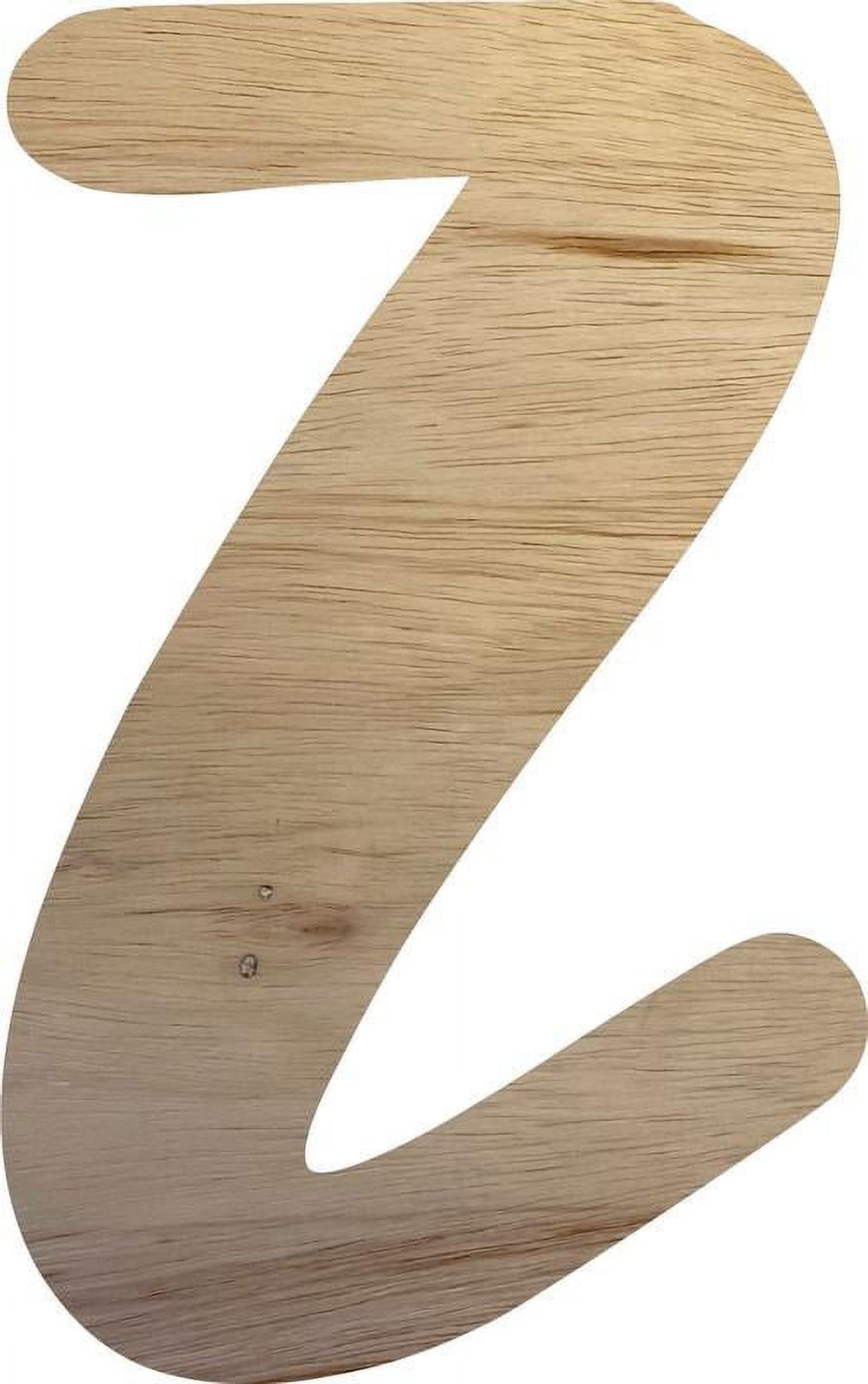 Awesome Life Craft Wooden Letter Z, 20'' tall Wood Craft Letter, Bright ...