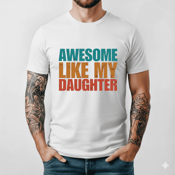 Awesome Like My Child Proud Parent Family Appreciation Graphic Art Tee ...