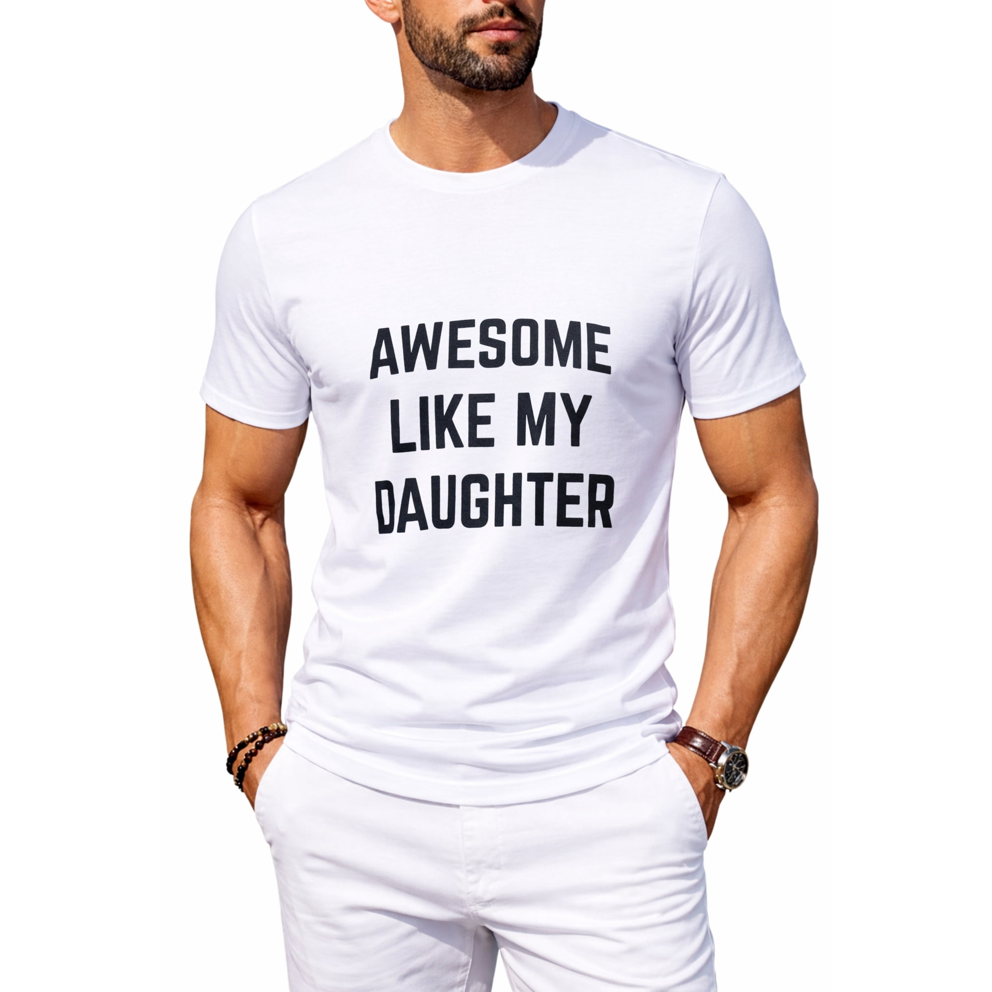 Awesome Like My Daughter | Funny Tee Shirt, Sarcastic Saying Humor Dad ...