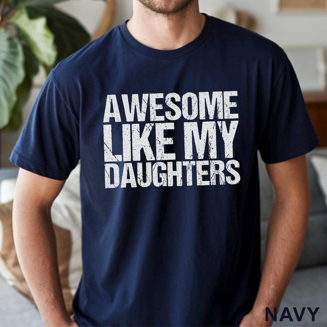 Awesome Like My Daughters Personalized Gift Father Mens T-shirt ...