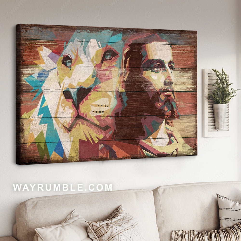 Awesome Lion of Judah, Jesus painting, Abstract art, Watercolor ...