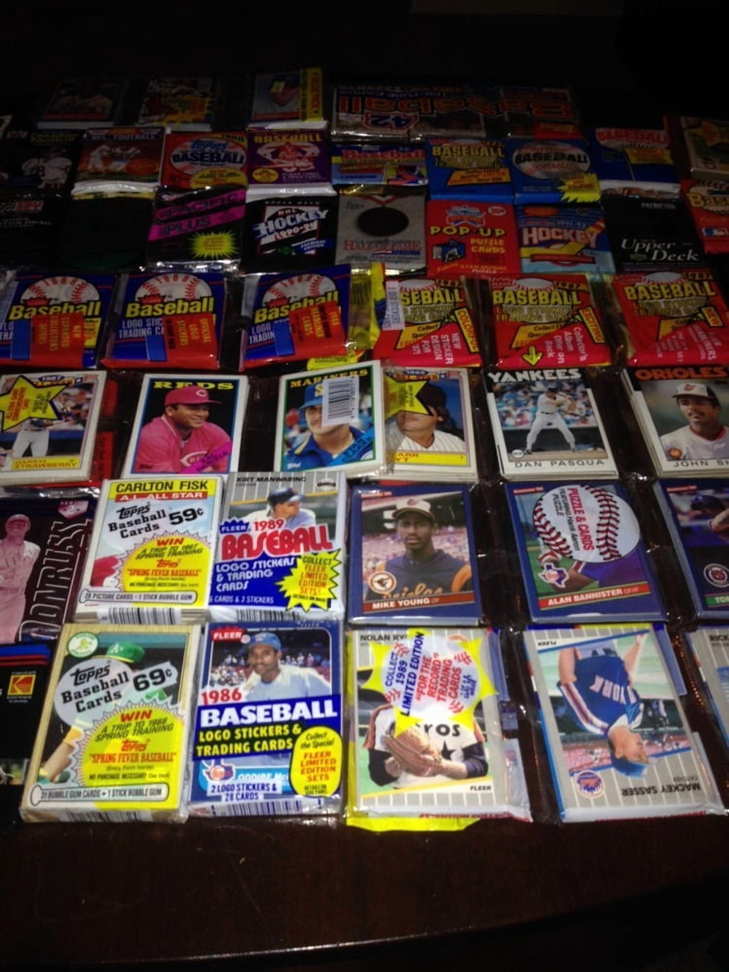 Awesome Lot 750 Unopened Old Vintage Multi Sport Cards in Wax Cello ...