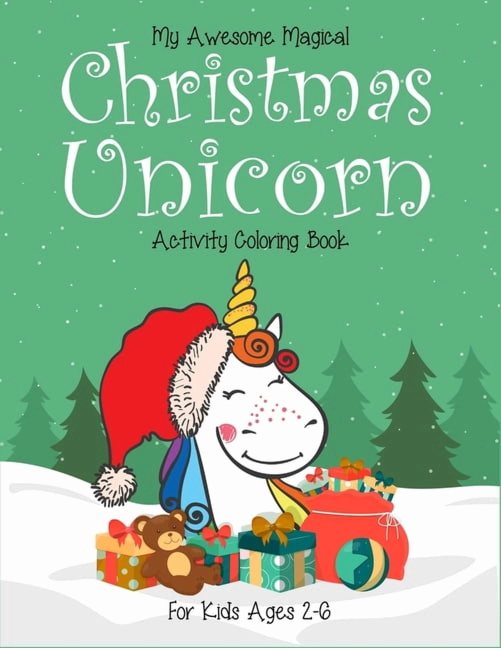 My Awesome Magical Christmas Unicorn Activity Coloring Book For kids ...
