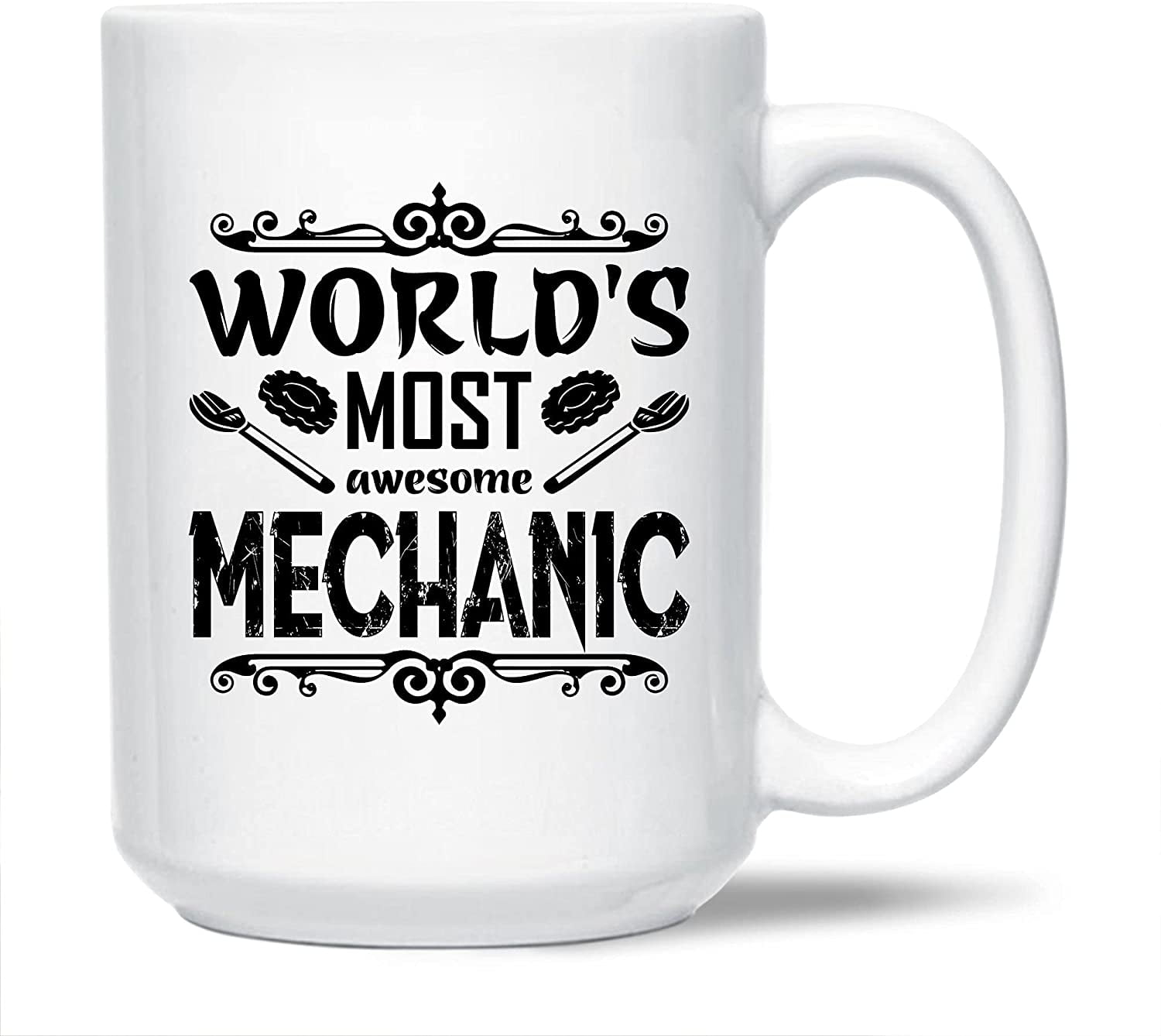 Awesome Mechanic Decorative Mug, World's Most Awesome Mechanic Pottery ...