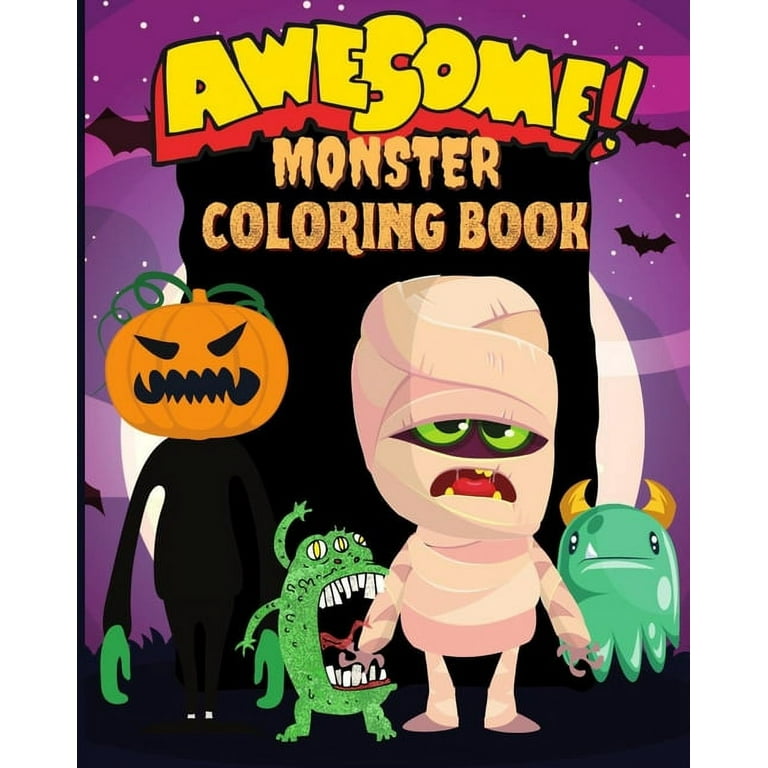 funny monster coloring book