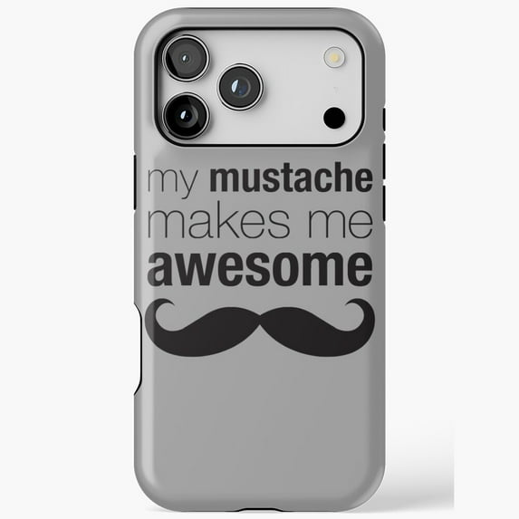 Awesome Mustache Graphic Design Phone Cover for iPhone 11 12 13 14 15 ...