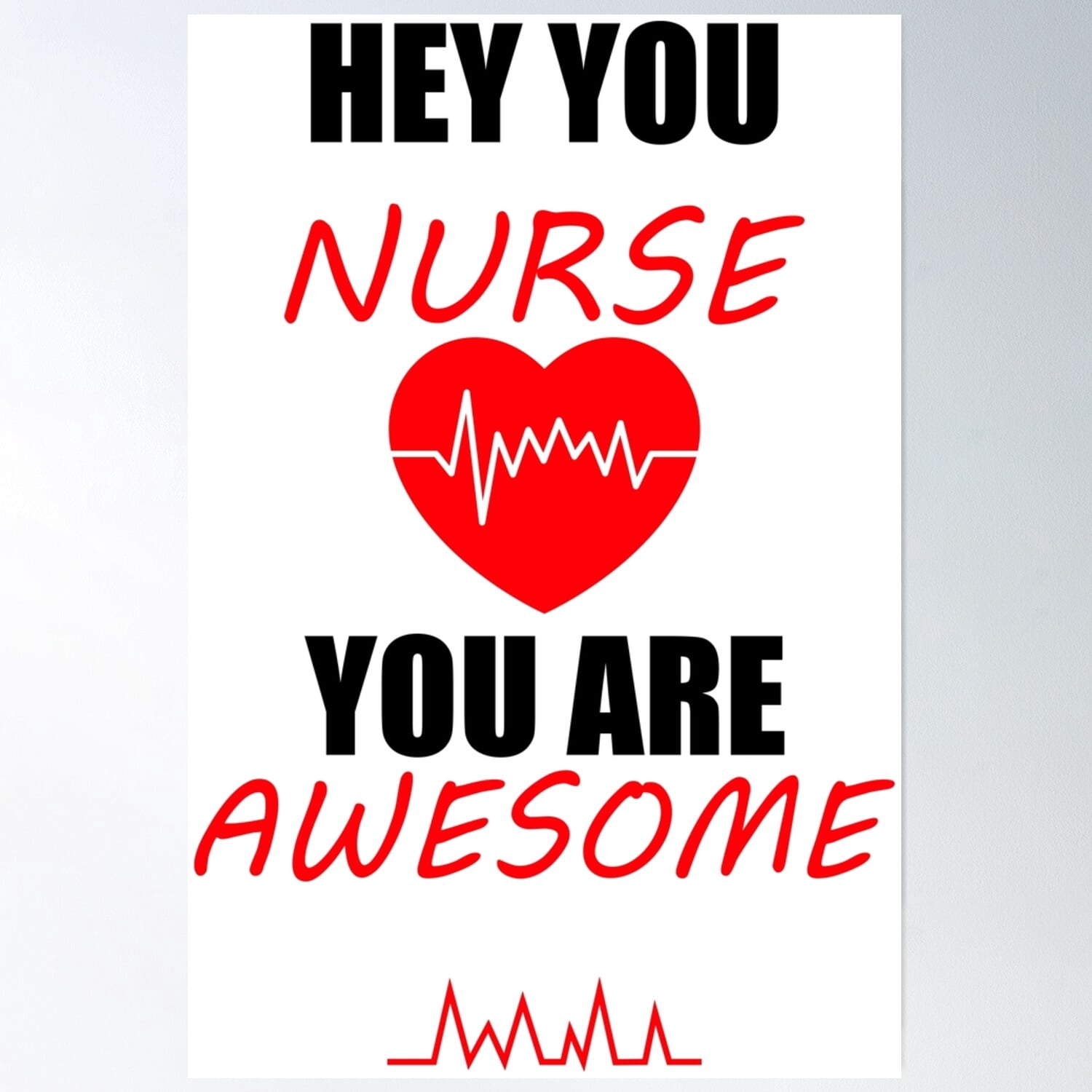 Awesome Nurse 2020 Poster Wall Art, Modern Wall Decor, 12x18 UNFRAMED ...