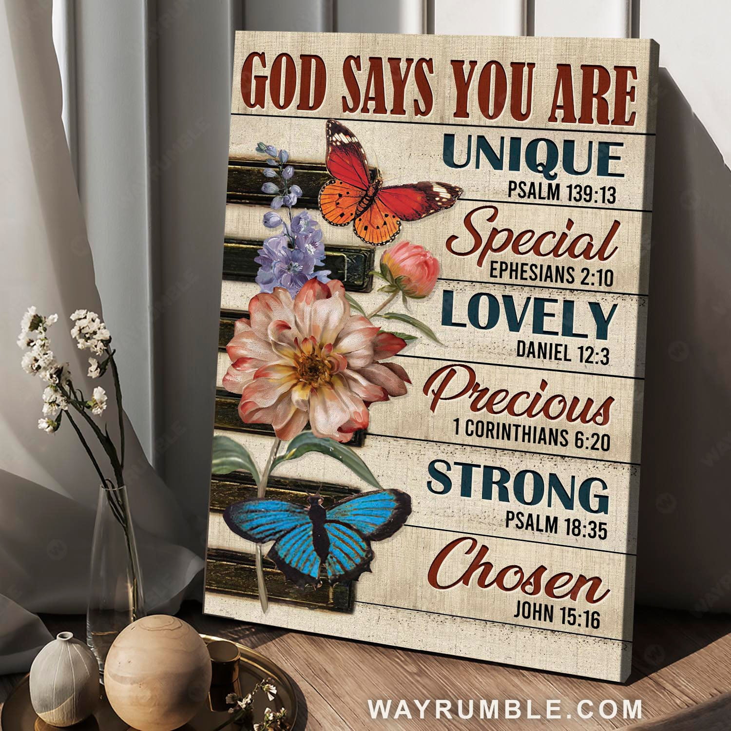 Awesome Piano Keys, Gorgeous Butterfly, Bible Verse, God Says You Are ...