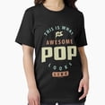 Awesome Pop Essential Simple Modern Minimalist Clean Font Wear Unisex T ...