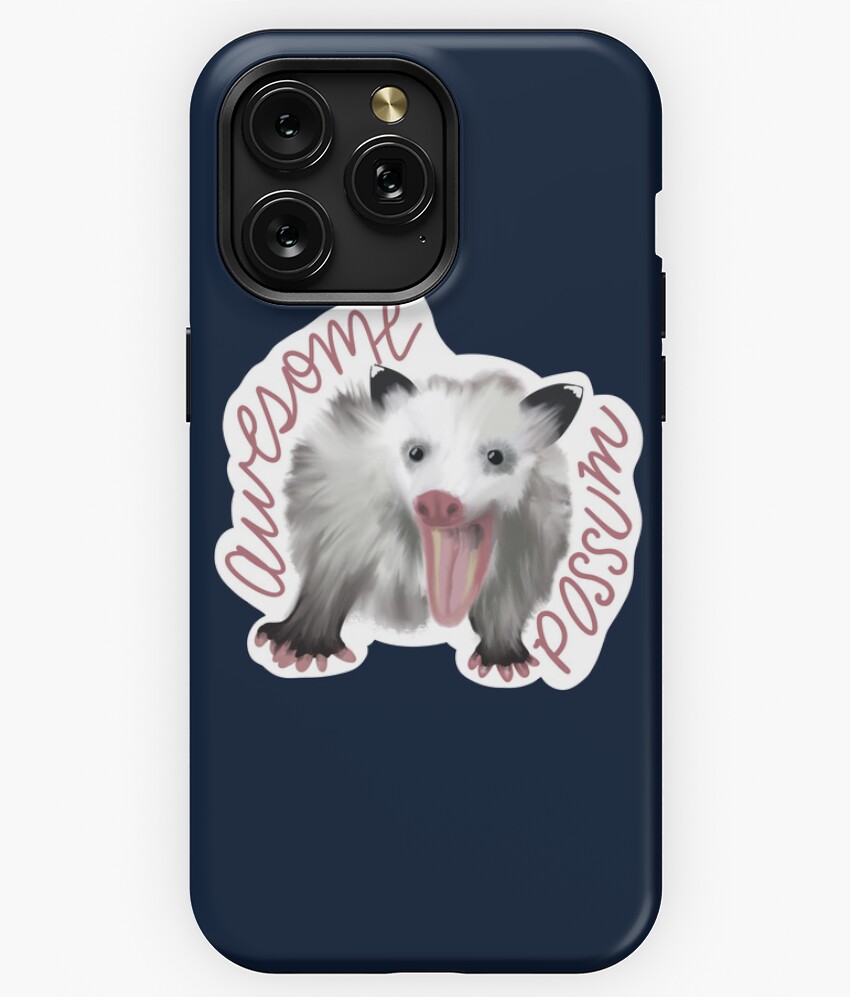 Awesome Possum Funny Animal M3453 Phone Case for iPhone 17 16 15 14 13 ...