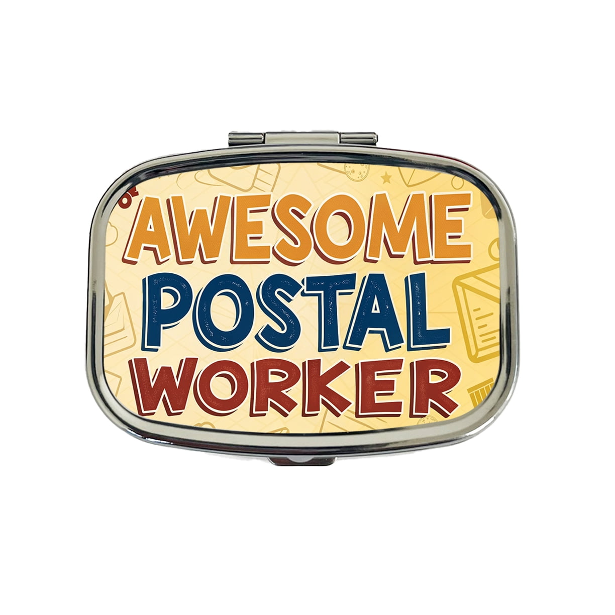 Awesome Postal Worker Inspirational Small Travel Handbag Pill Box Case ...