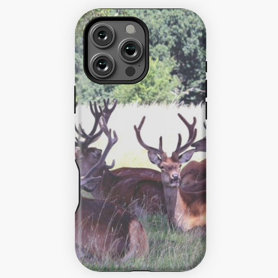 Awesome Reindeer Herd Scene Phone Case for iPhone 11 12 13 14 15 16 17 ...