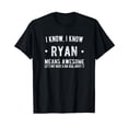 Awesome Ryan Name Humor T-Shirt for Fun and Unique Style - Walmart.com