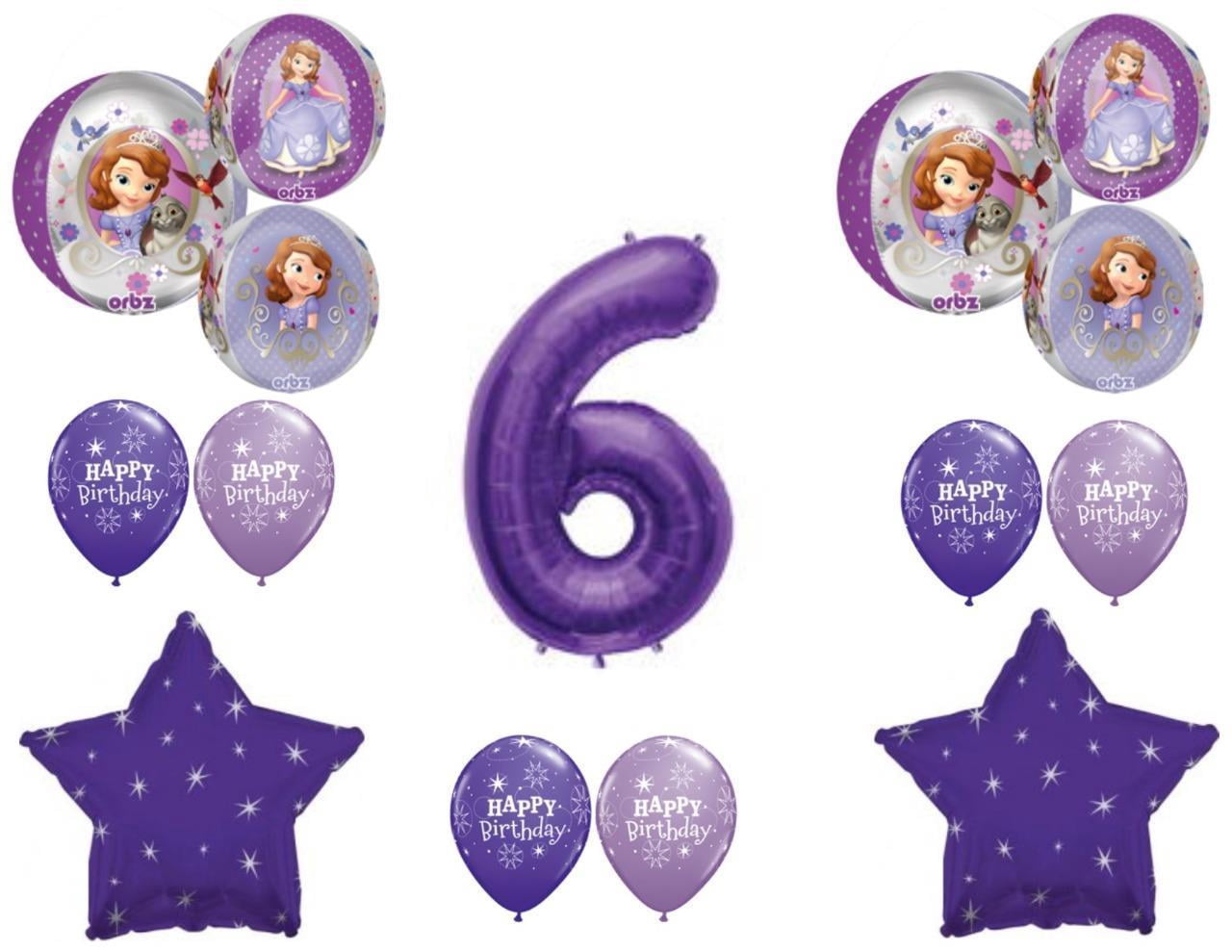 Awesome Sofia The First 6th Birthday Party Balloons Decoration 0418