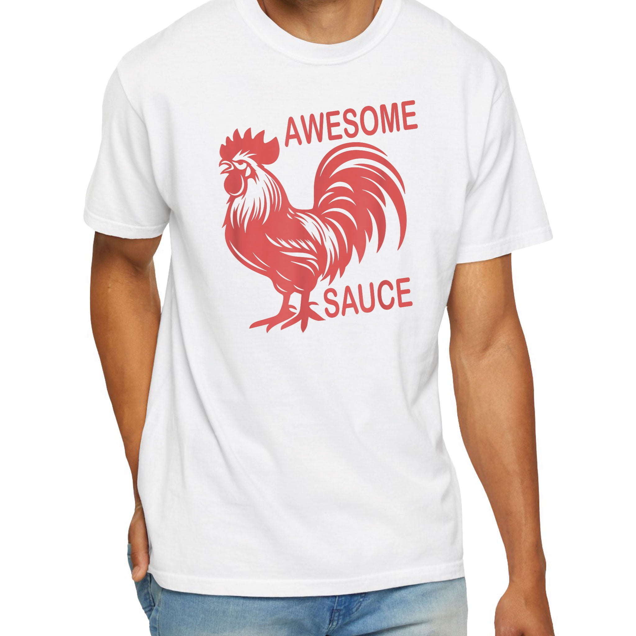 Awesome Sauce Rooster T-Shirt – Funny Graphic Tee, Country Humor Shirt ...