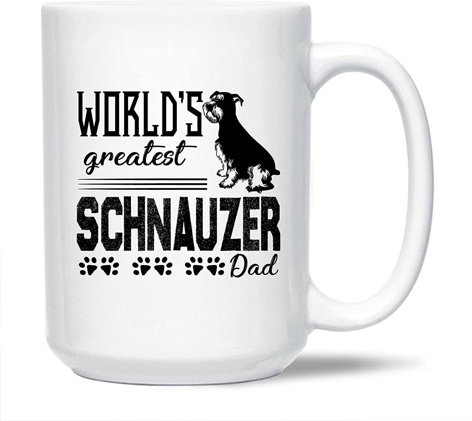 Awesome Schnauzer Decorative Mug, World's Greatest Schnauzer Dad ...