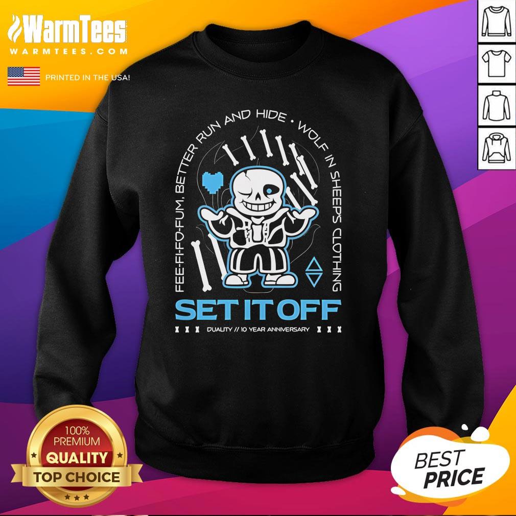 Awesome Set It Off Duality 10 Year Anniversary Undertale Sans Skeleton ...