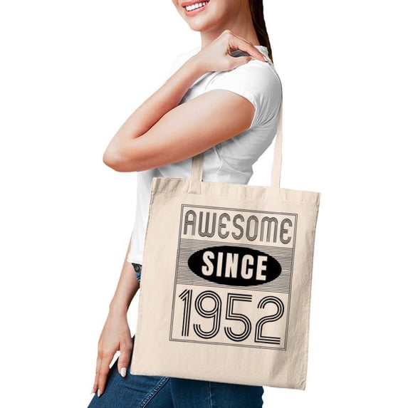 Awesome Since 1952 70 Years Old Birthday Gift Retro Tote Bag - Walmart.com
