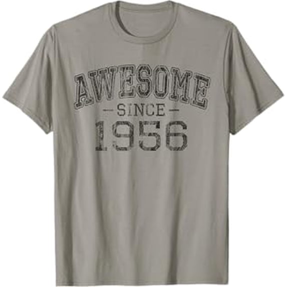 Awesome Since 1956 Vintage Style T-Shirt for Memorable Birthday Gift ...