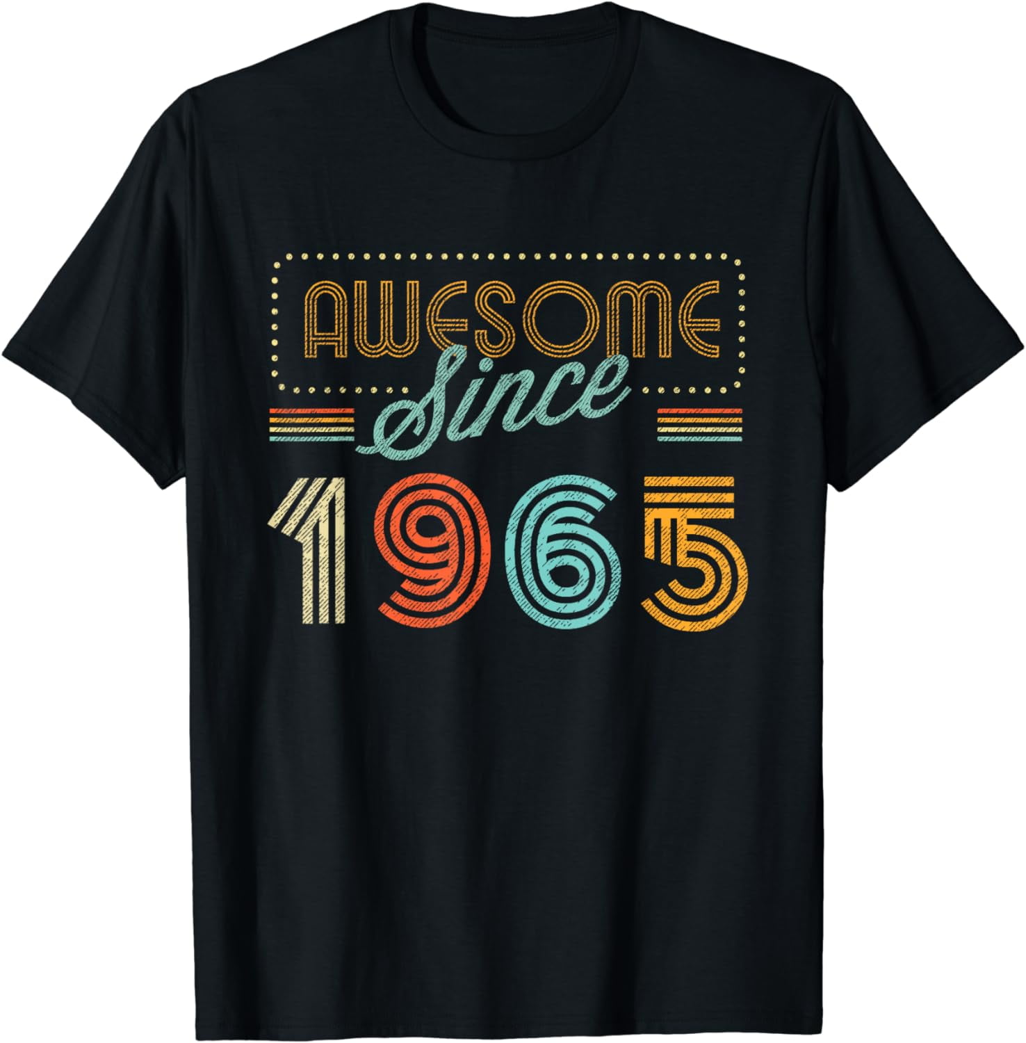 Awesome Since 1965 Year Of Birth Birthday T-Shirt - Walmart.com