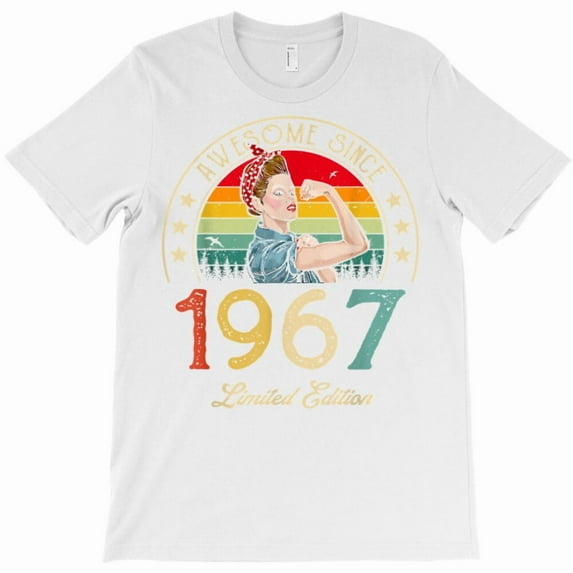Awesome Since 1967 - Vintage 55th Birthday 55 Years Old Graphic G3700 ...