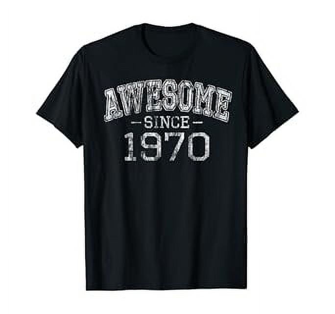 Awesome Since 1970 Vintage Birthday Gifts Style Born In 1970 Birthday ...