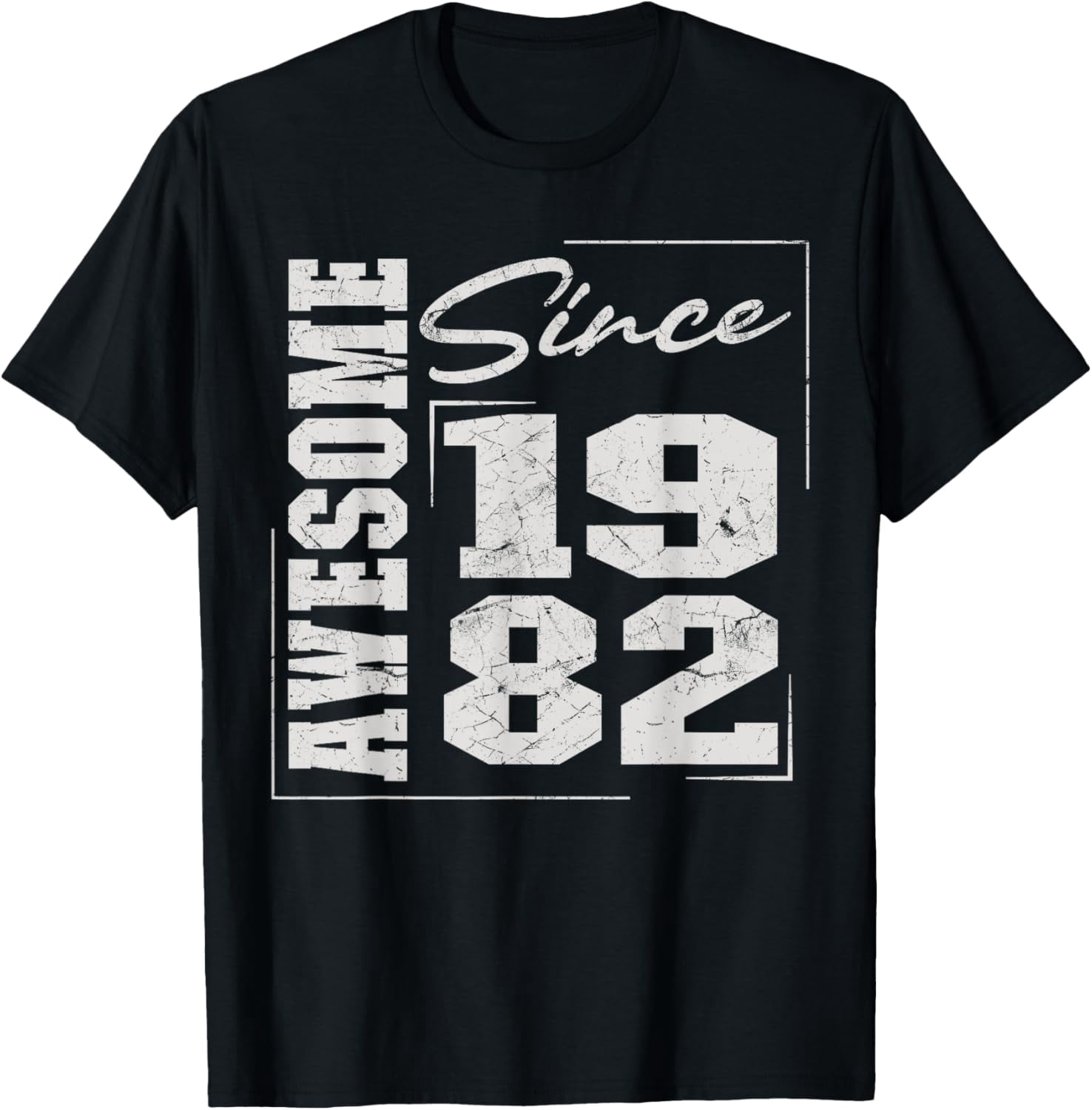 Awesome Since 1982 Birthday, Vintage-Retro 1982 Birthday T-Shirt ...