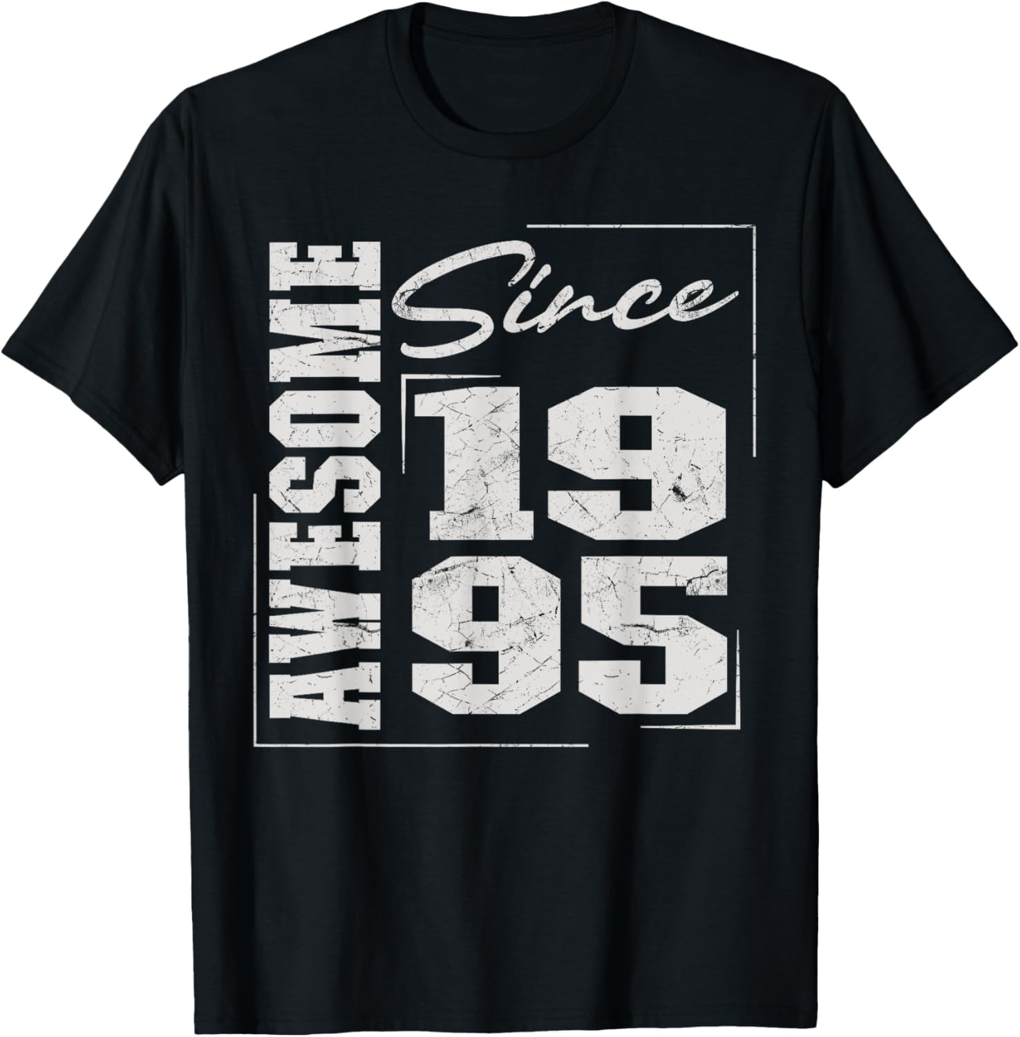 Awesome Since 1995 Birthday, Vintage-Retro 1995 Birthday T-Shirt ...