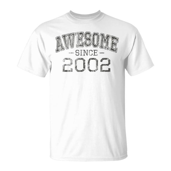 Awesome Since 2002 Style Born In 2002 Birthday TShirt - Walmart.com